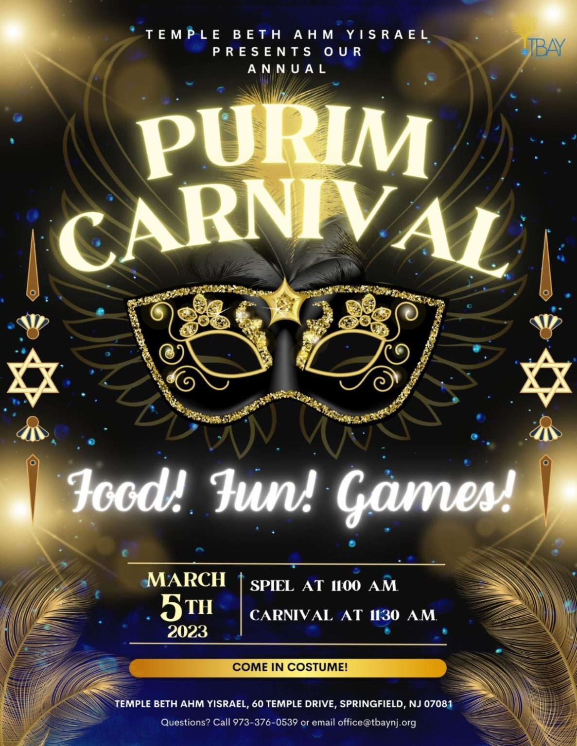 Purim Spiel and Carnival | Temple Beth Ahm Yisrael - Conservative ...